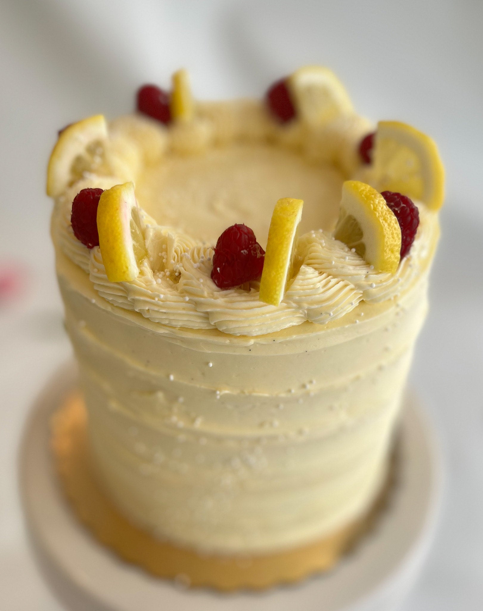 Lemon Raspberry Cake Near Me - Order a Cake Spring TX | Luliet